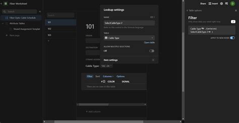 Using A Canvas To Display A Table Within A Column And Generating That