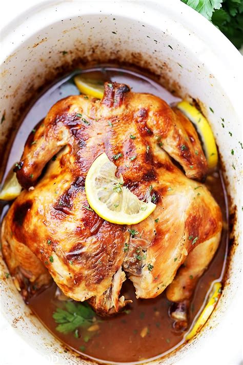 Slow Cooker Lemon Pepper Chicken