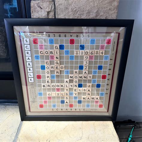 Custom Framed Scrabble Boards Personalized T Vintage Scrabble