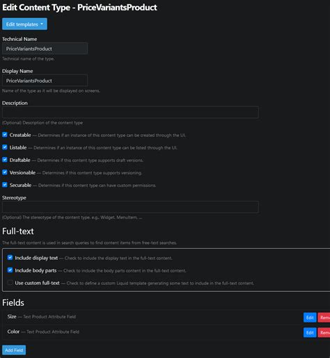 Booleanproductattributefield Orchard Core Commerce