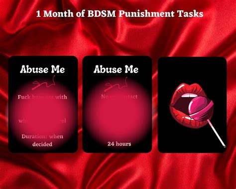 Extreme Bdms Humiliation And Punishment Sex Cards For Submissive