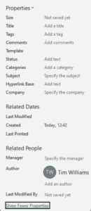 How To Edit Document Properties In Excel