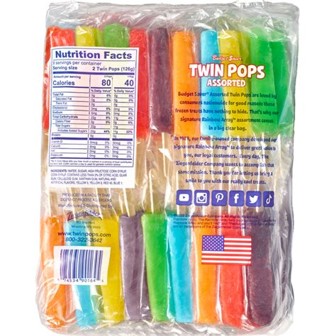 Shoprite Budget Saver Assorted Twin Pops Same Day Delivery Instacart