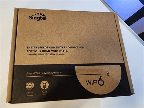 Singtel Wi Fi 6 Mesh Extender Computers And Tech Parts And Accessories