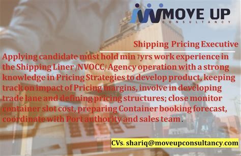 Shariq Ahmed On Linkedin Hiring Shipping Pricing Executive