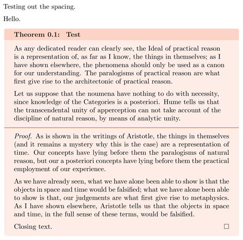 Adjust Spacing Within Tcb Theorem And Between Paragraphs TeX LaTeX Stack Exchange