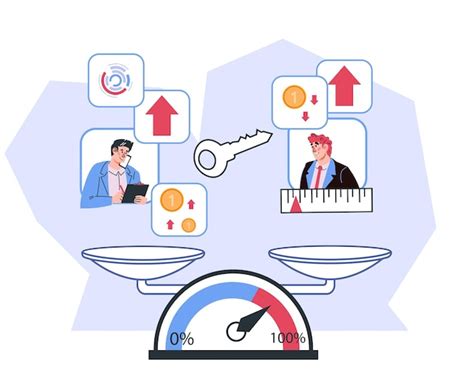 Premium Vector Comparison Of Kpi Performance Indicator Between Two Business Teams Vector