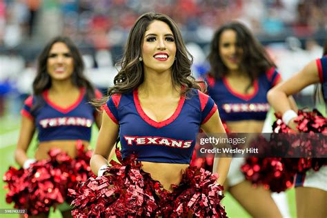 Cheerleaders Of The Houston Texans Perform During A Preseason Game