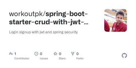 GitHub Workoutpk Spring Boot Starter Crud With Jwt Spring Security Login Signup With Jwt And