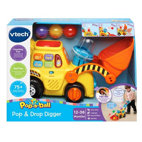 Vtech Pop A Ball Pop And Drop Digger Kmart Nz