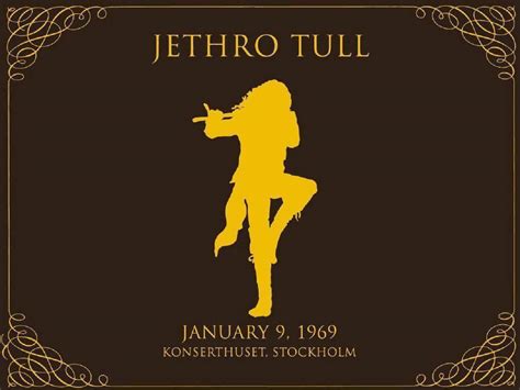 Download English Rock Group Jethro Tull Yellow Concert Poster Wallpaper