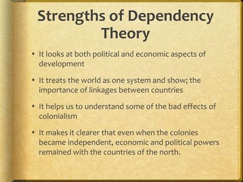 Critique Of Dependency Theory Pptx