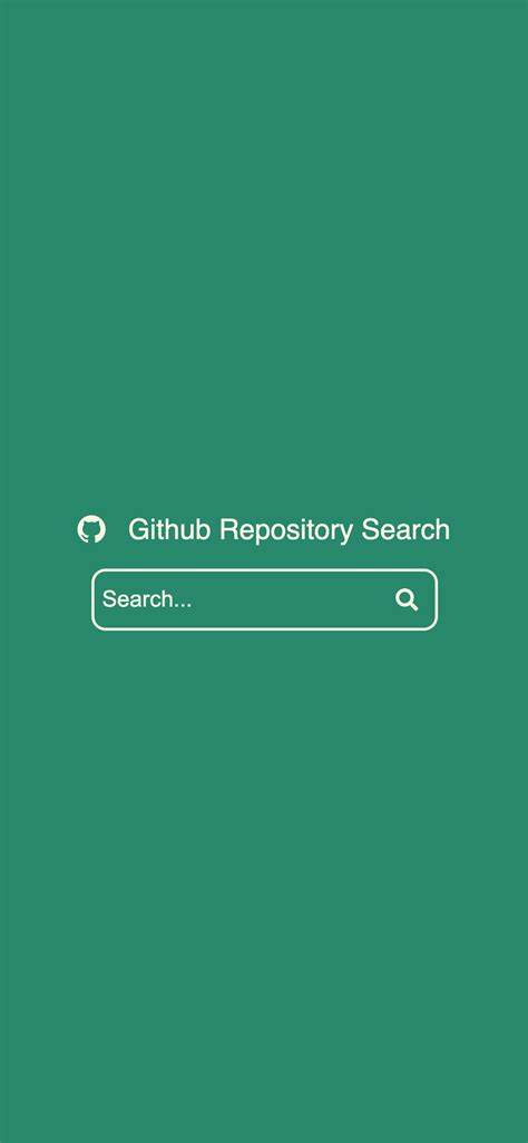 a react search application using github s repository search api
