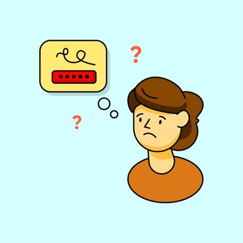 Premium Vector Girl Forget Password Illustration