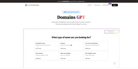 Domainsgpt Ai Alternatives And Similar 2025 Aixploria