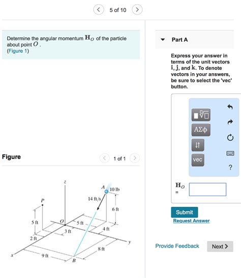 Solved く of Determine the angular momentum Ho of the Chegg