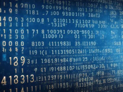 Premium Ai Image Technological Background With Binary Number