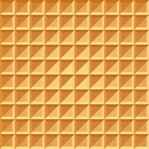 Waffle Seamless Pattern Premium Vector