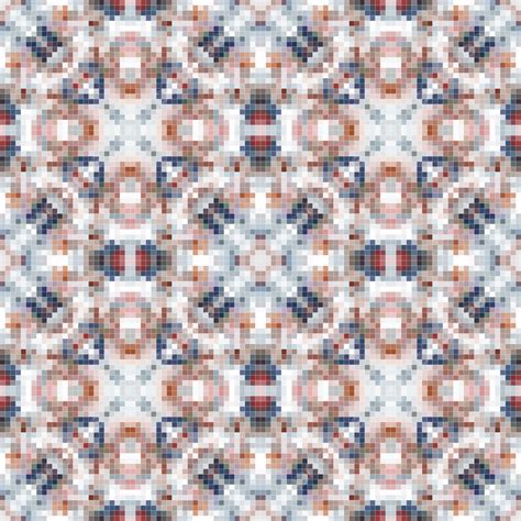 Pixel Mosaic Seamless Pattern Design Arabic Tile Wallpaper Wallpapers