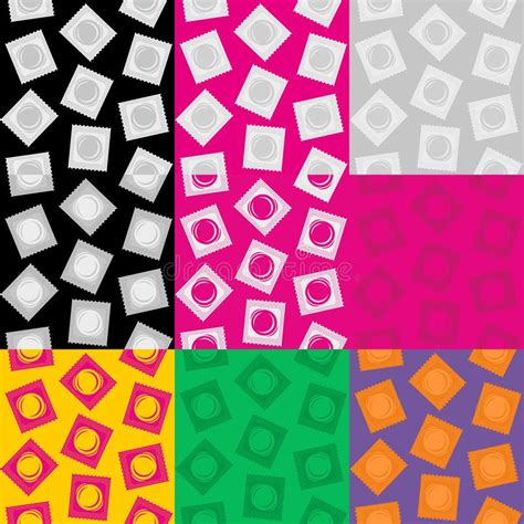 Condom Icon Condom In A Package Seamless Pattern Symbol Of Love