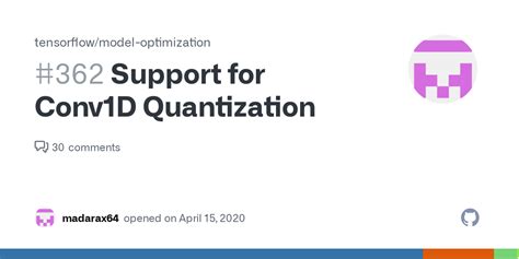 Support For Conv1d Quantization · Issue 362 · Tensorflowmodel