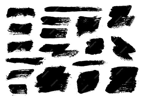 브러시 스트로크 벡터 페인트 브러시 세트 그런 지 디자인 요소 긴 텍스트 상자 더러운 조난 텍스처 배너 잉크 뿌려 놓은 것 요 지저분한 페인트 개체 지그재그 번개 모양