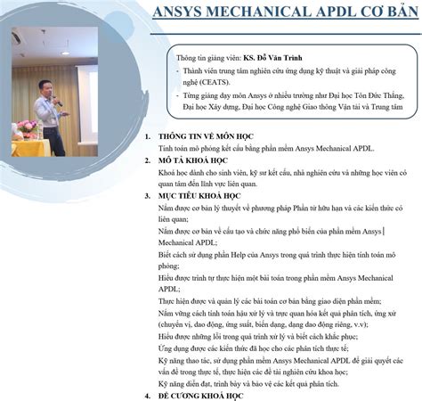 Khóa Học Ansys Trong Xây Dựng