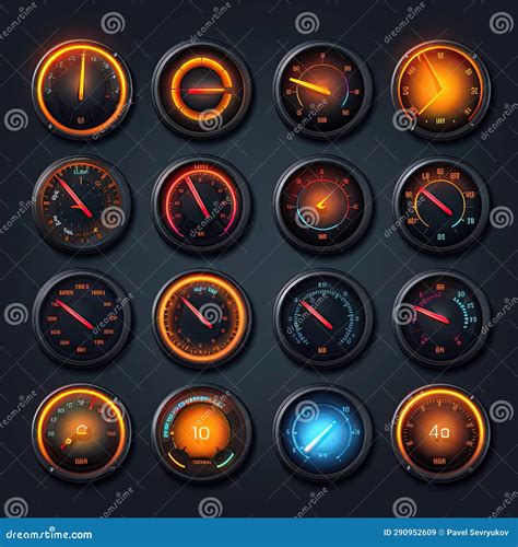 Background Games Speedometer Ai Generated Stock Illustration