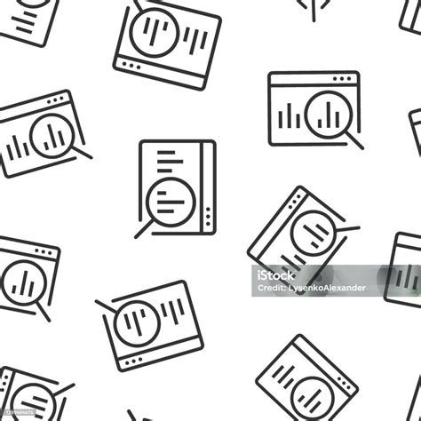 플랫 스타일의 시장 트렌드 아이콘 흰색 격리 된 배경에 돋보기 벡터 그림성장 화살표 원활한 패턴 비즈니스 개념을 향상시시다 개념에 대한 스톡 벡터 아트 및 기타 이미지