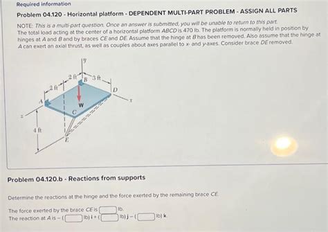 Solved Problem 04120 Horizontal Platform Dependent
