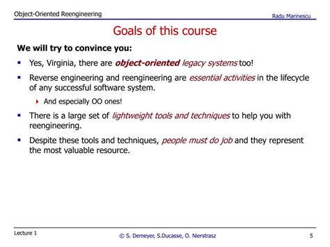 Ppt Introduction To Object Oriented Reengineering Powerpoint