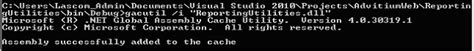 Installing A DLL Into The Global Assembly Cache GAC CodeProject