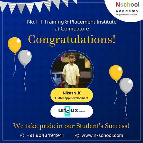 Nschool Academy Coimbatore On Linkedin Congratulations Hired