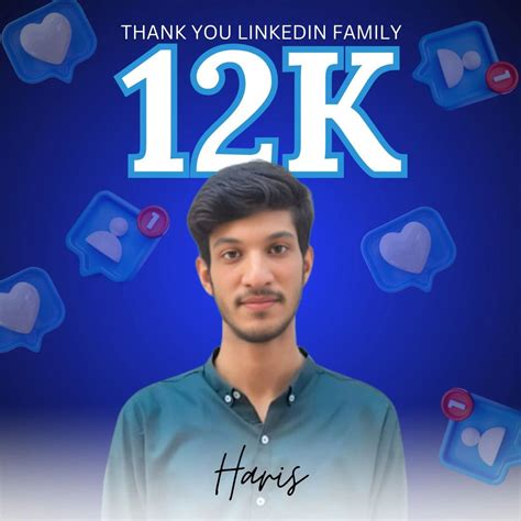 Haris Sheikh On Linkedin Thank You 12000 Followers Complete In