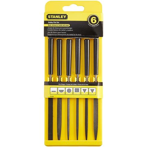 Stanley 6 Piece Hobby File Set