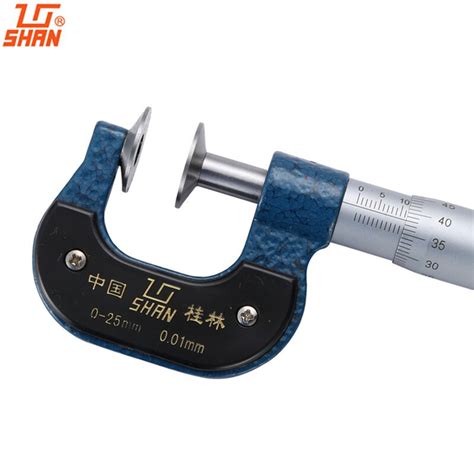 Shan Disc Micrometer 0 25mm001 Outside Micromete Vicedeal