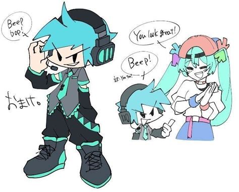 Miku x BF Милые рисунки Рисунки персонажей Винтажные комиксы