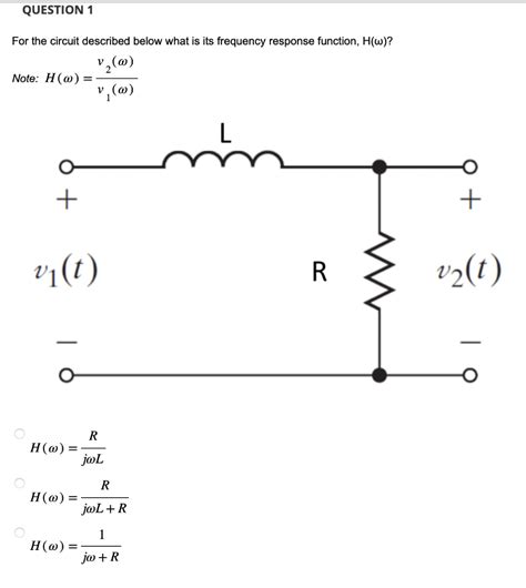 Solved For The Circuit Described Below What Is Its Frequency