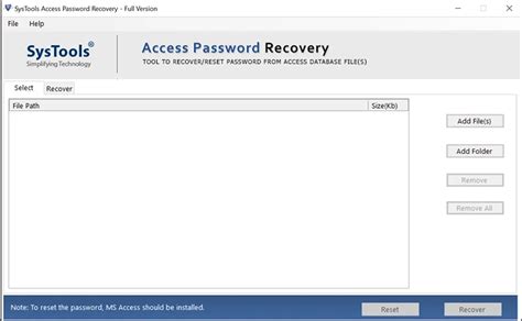Unlock Ms Access Database Mdb And Accdb Files Password