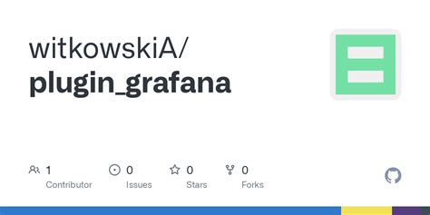 Github Witkowskia Plugin Grafana