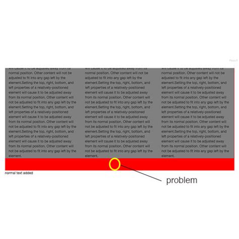 Html Css Relative Div Show Space In Auto Height Stack Overflow