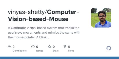 Github Vinyas Shettycomputer Vision Based Mouse A Computer Vision Based System That Tracks