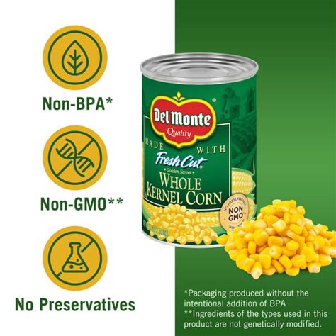 Del Monte Fresh Cut Whole Kernel Corn Canned Vegetables Same Day Delivery Or Pickup Gelsons