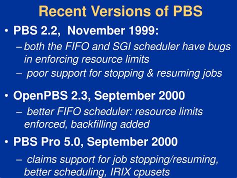 Ppt An Overview Of The Portable Batch System Powerpoint Presentation Id3338665