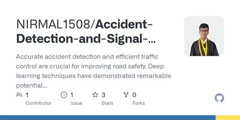 Github Nirmal1508accident Detection And Signal Regulation System Using Deep Learning