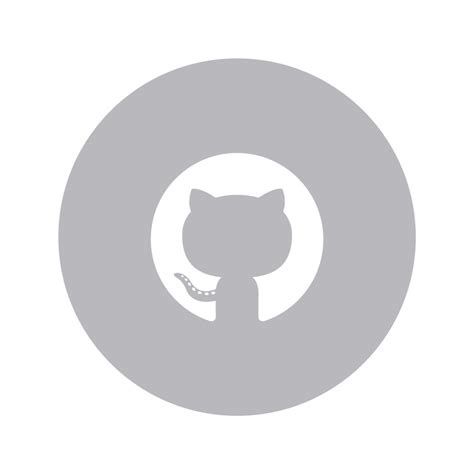 Free High Quality Grey Background Circle Github Icon For Creative Design
