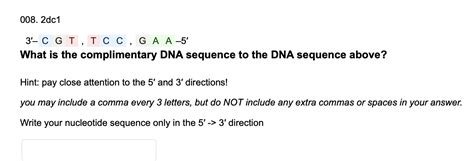 solved 3 c g t t c c g a a 5 what is the