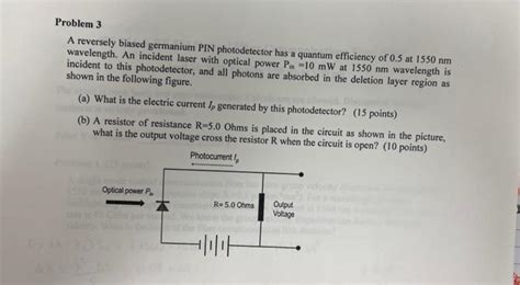 Solved Problem 3 A Reversely Biased Germanium Pin