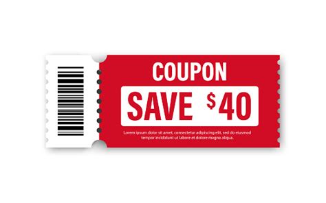 템플릿 쿠폰 세트 선물 쿠폰 요소 템플릿 그래픽 디자인 쿠폰 프로모션 코드 쇼핑 마케팅 음식 및 음료 비즈니스 벡터 그림입니다 쿠폰에 대한 스톡 벡터 아트 및 기타 이미지