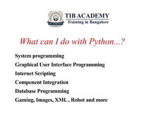 Python Tutorial For Beginners Tib Academy Pptx Programming Languages Computing